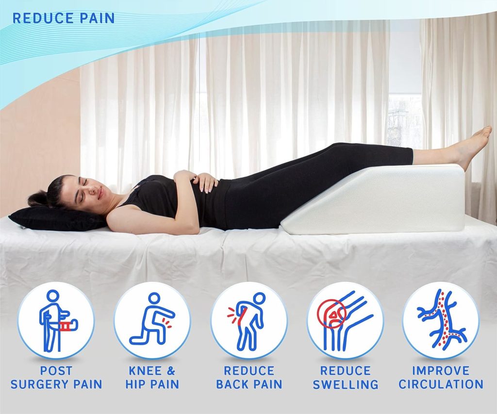 Healthex Leg Elevation Pillow Review - Elevate Your Sleep: Wedge Pillow ...